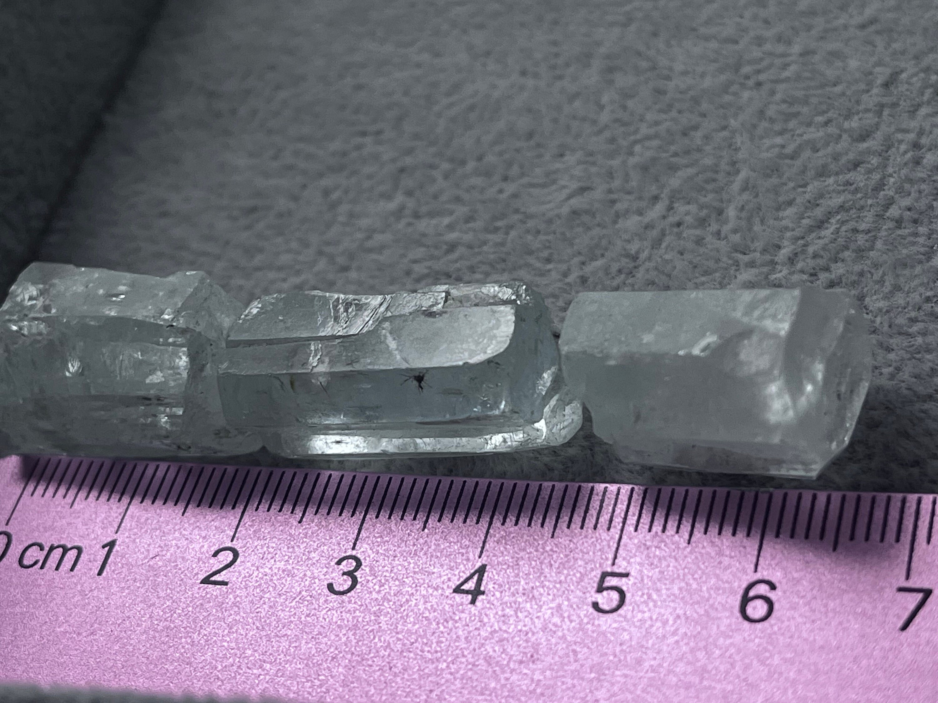 Aquamarine Clear Blue Beryl 3 Gemstones Raw Natural Rough 103 Ctw - Etsy