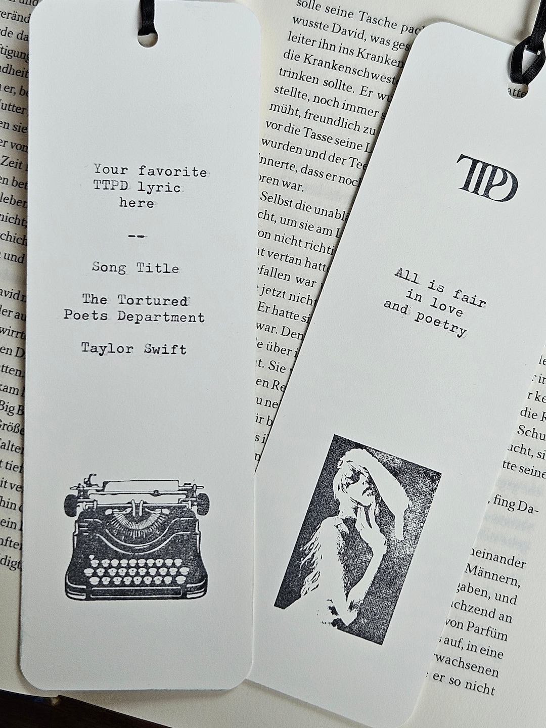 TTPD Wish Lyrics on Bookmark, Original Typewriter, Stamp - Etsy
