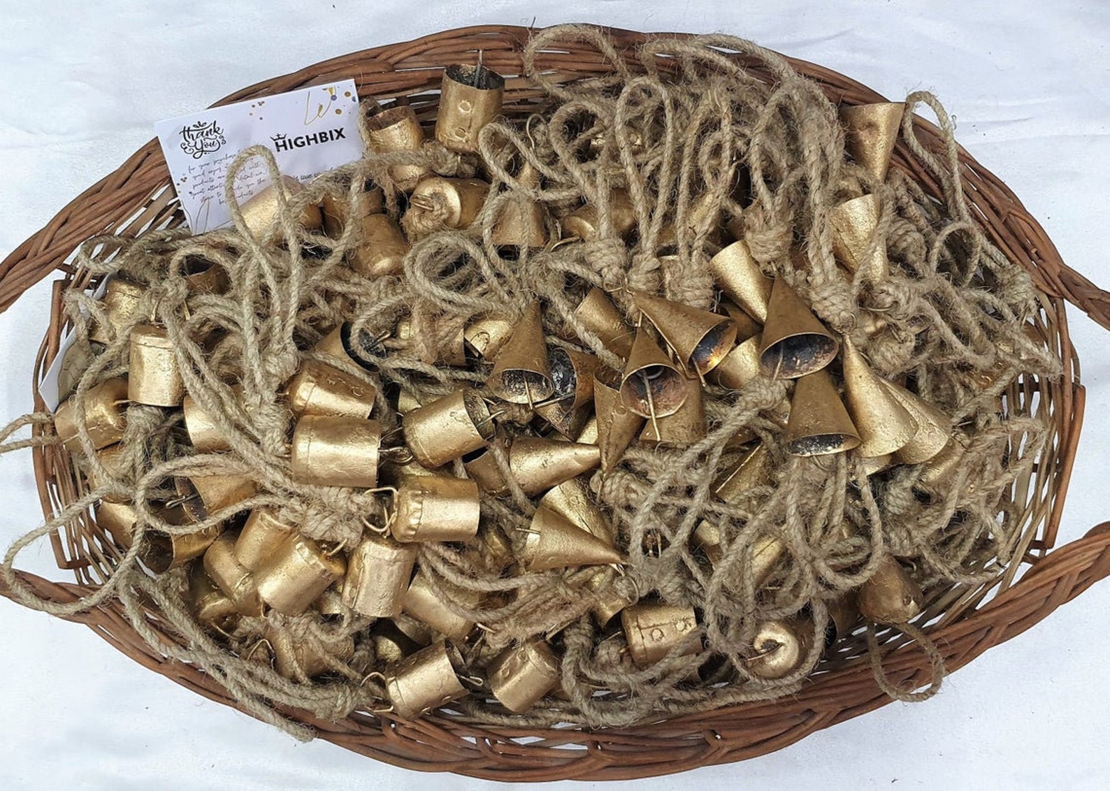 HIGHBIX 4cm Vintage Rustic Lucky Cone-cylinder Tin Cow Bells | Etsy