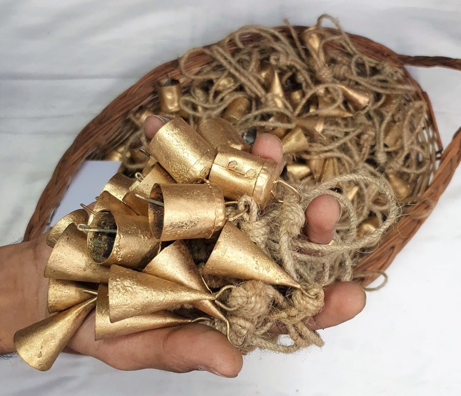 HIGHBIX 4cm Vintage Rustic Lucky Cone-cylinder Tin Cow Bells | Etsy