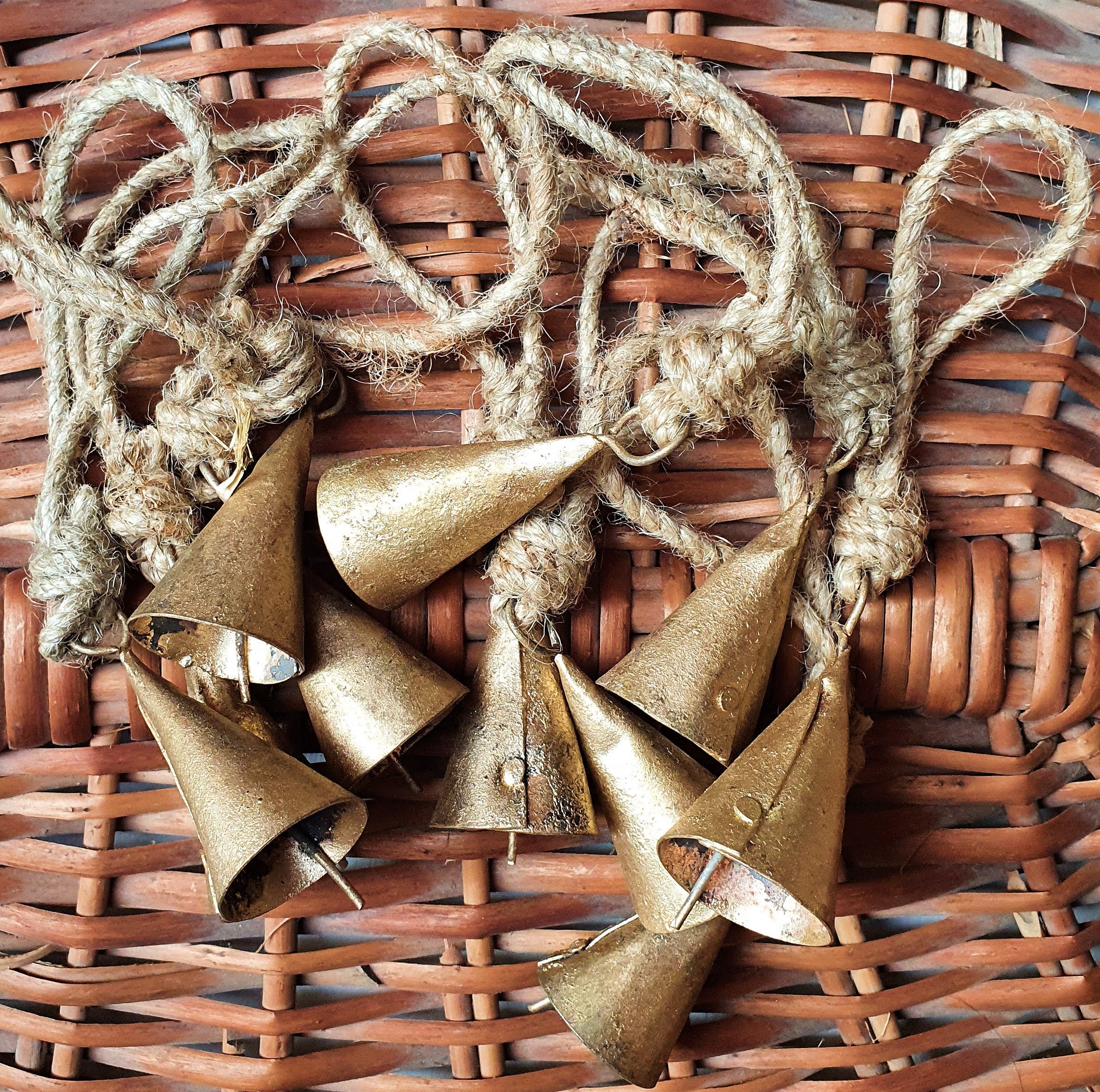 HIGHBIX 4cm Vintage Rustic Lucky Cone-cylinder Tin Cow Bells | Etsy