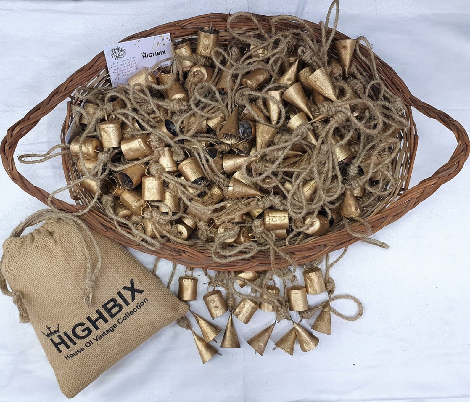 HIGHBIX 4cm Vintage Rustic Lucky Cone-cylinder Tin Cow Bells | Etsy