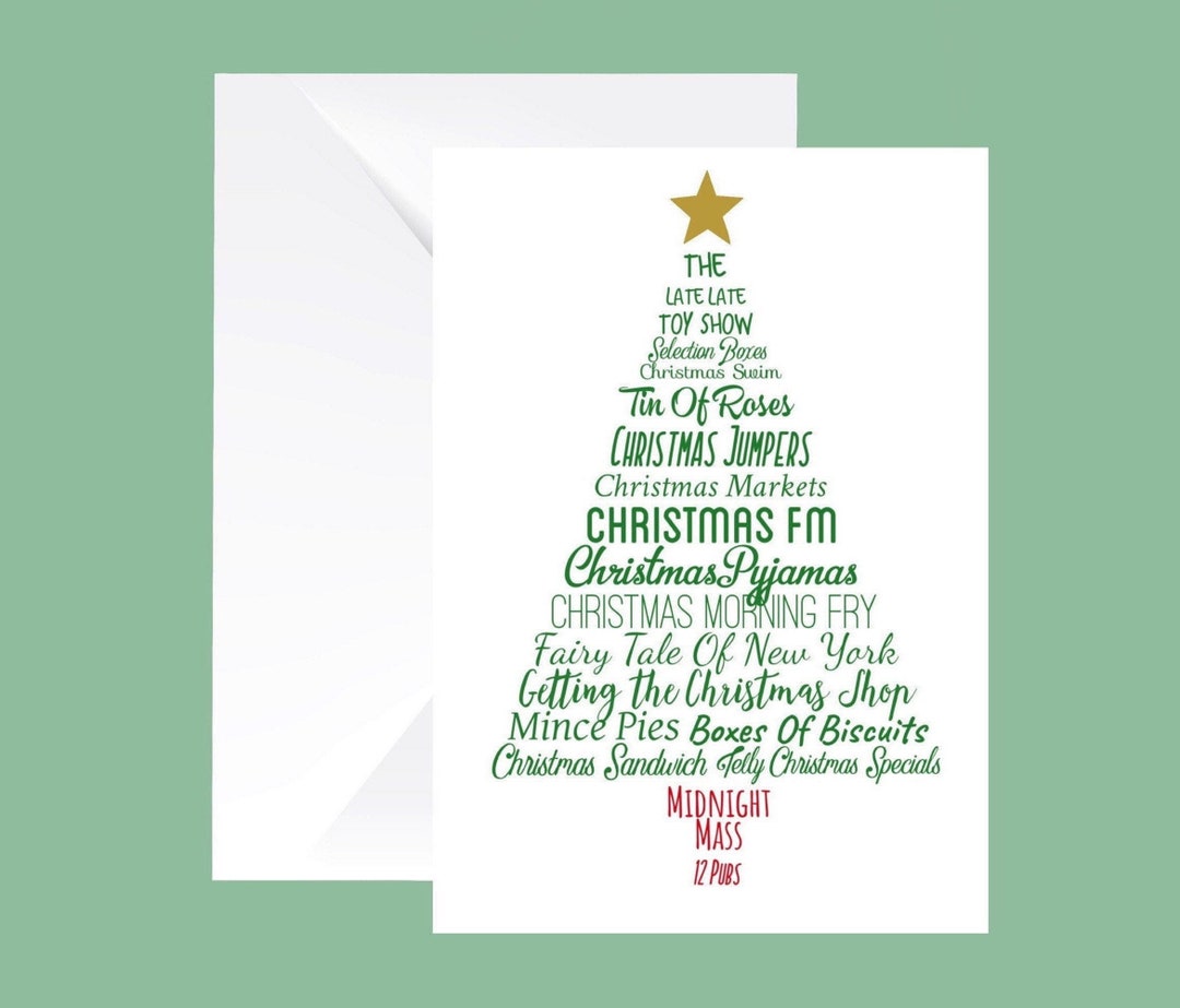 Irish Christmas Card Nollaig Shona Merry Christmas - Etsy