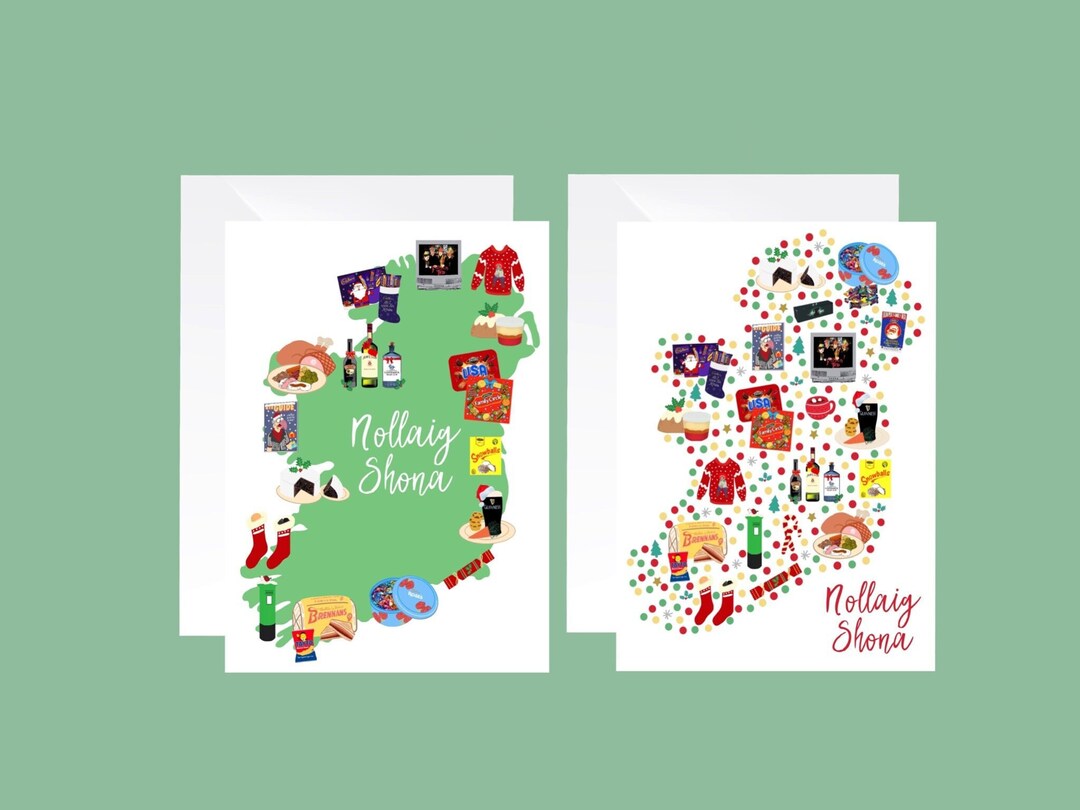 Irish Christmas Card Nollaig Shona Merry Christmas - Etsy