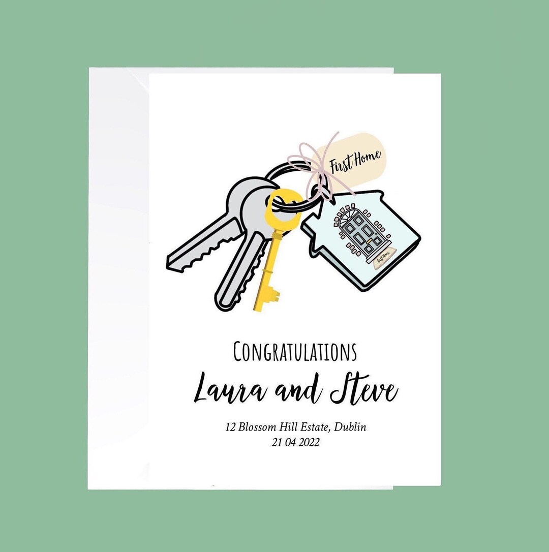 First Home Card First House Card New House Card New Home Card ...