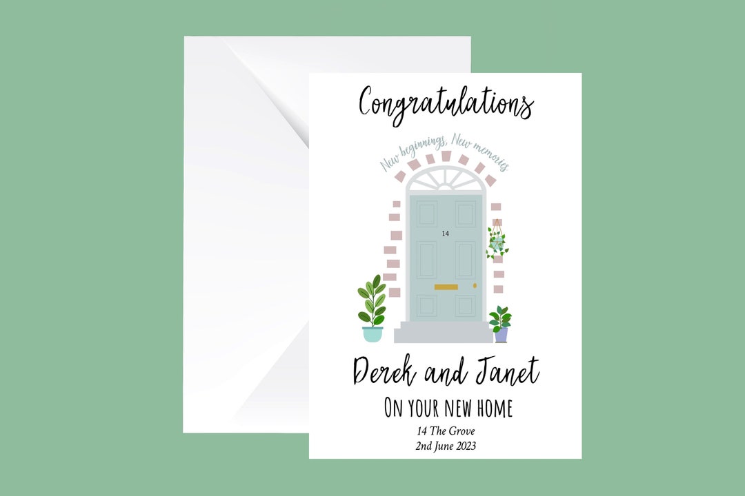 First Home Card | First House Card | New House Card | New Home Card ...