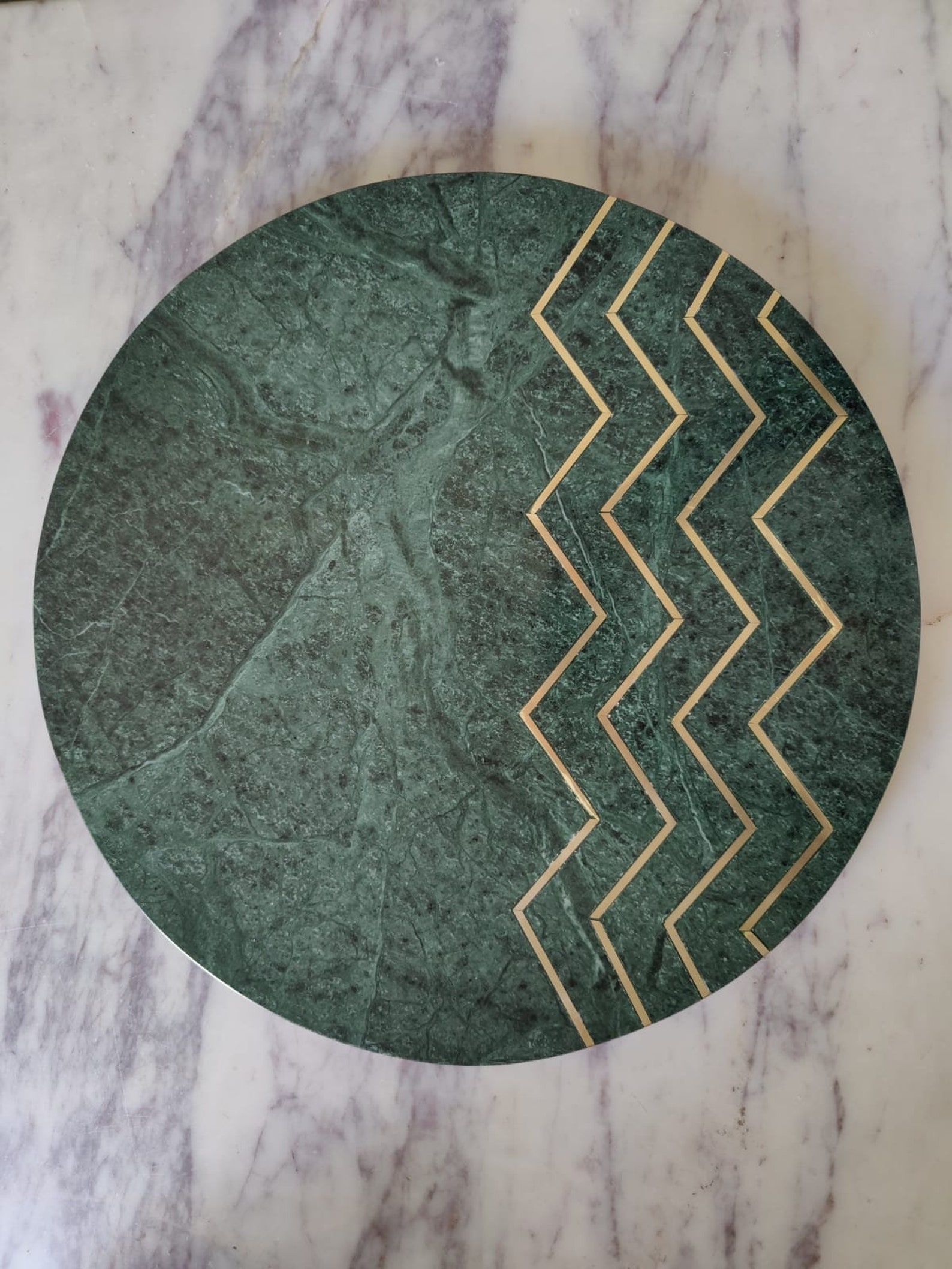 Green Marble Table Top Marble Table Top With Brass Marble Table Top - Etsy