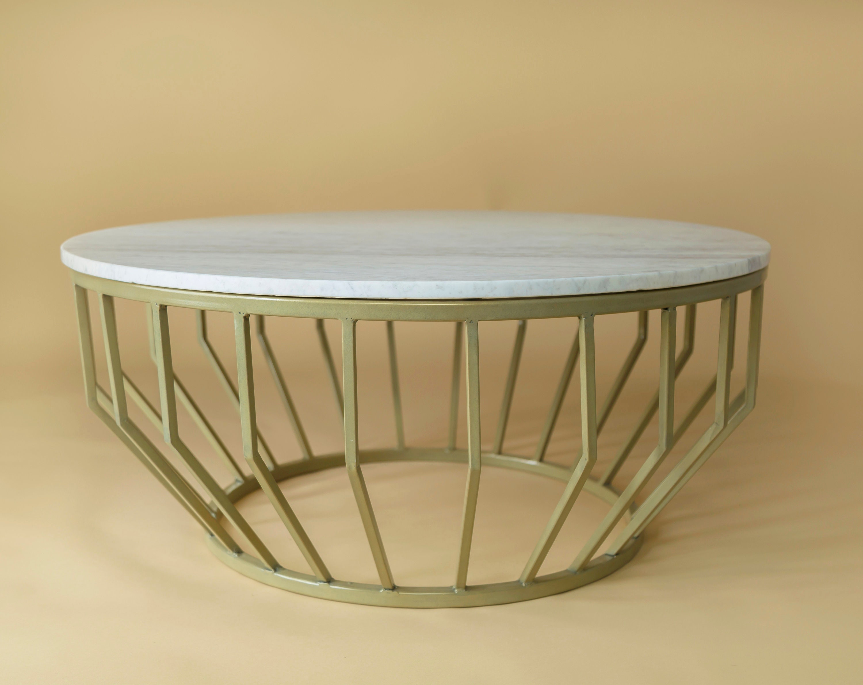 Capri Marble Coffee Table Marble Coffee Table Gold and White Coffee ...