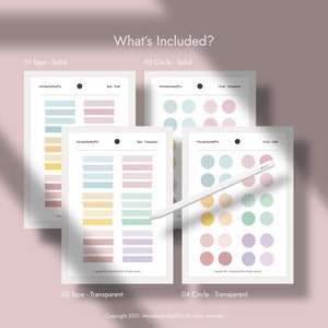 96 Digital Planner Stickers, Neutral Minimal Pastel Sticker, Goodnotes ...