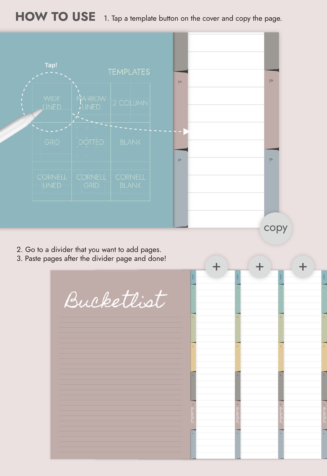 Minimal Digital Notebook Goodnotes Minimal Notebook Digital - Etsy