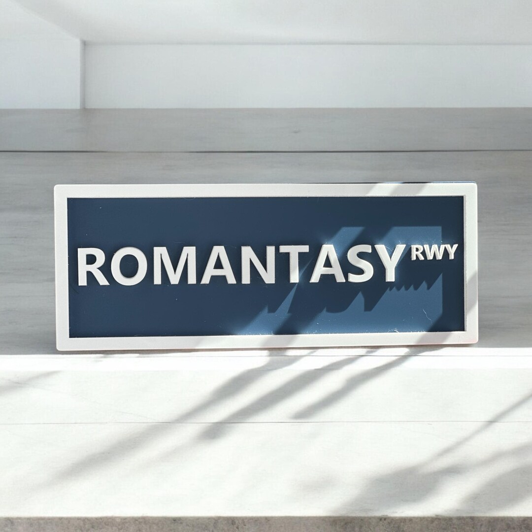 Romantasy Street Sign Book Shelf Decor Mini Street Sign for Book Lovers ...