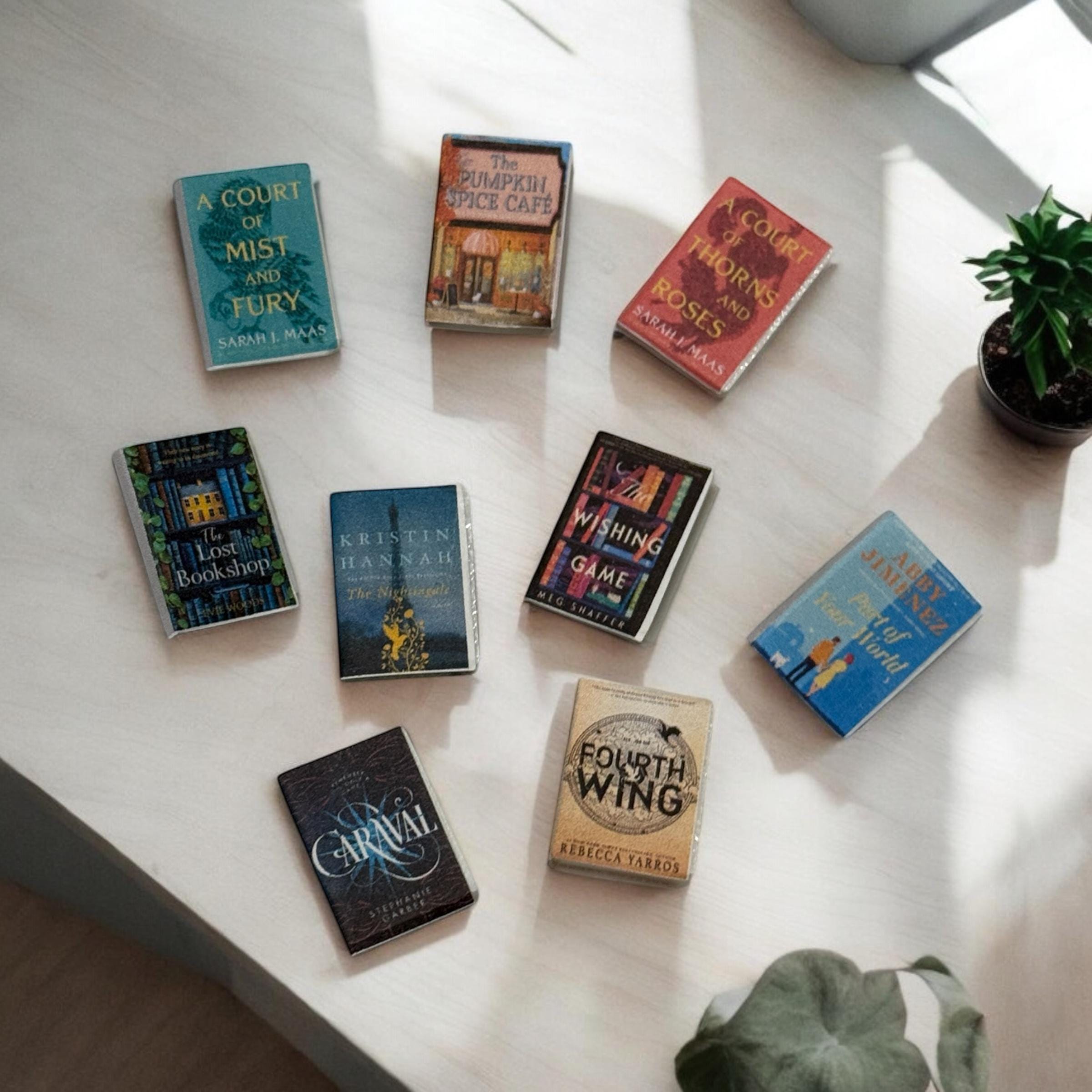 Mini 3D Printed Colorful Bookshelf With 6 Customizable Mini Books - Etsy