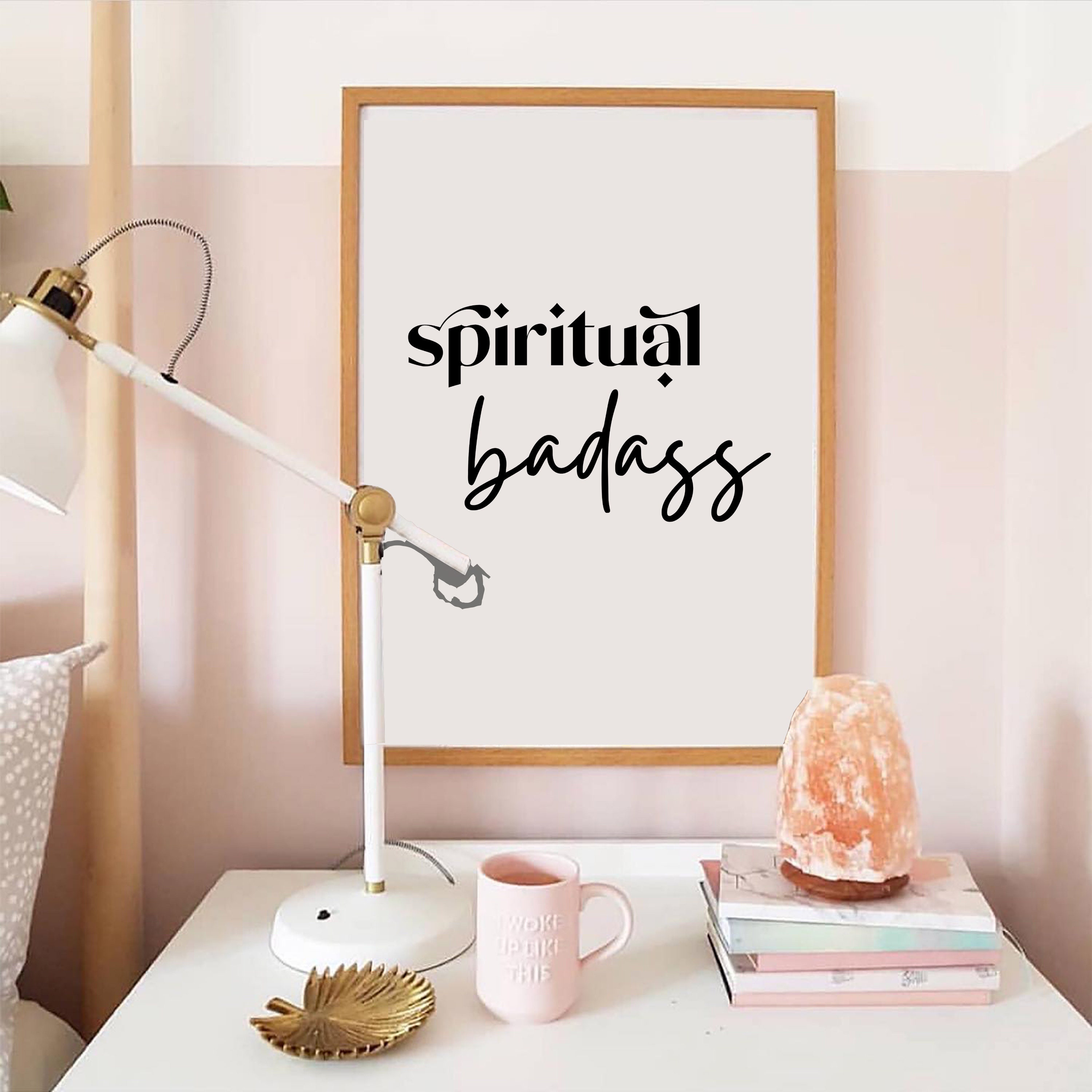 Spiritual Badass Printable Wall Art Spiritual Poster Black - Etsy