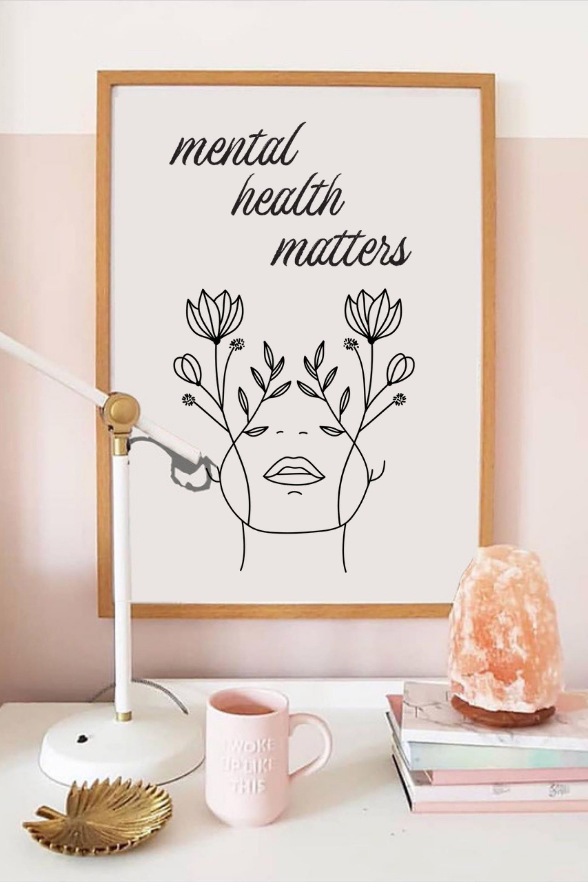Mental Health Matters Printable Wall Art Inspirational Art | Etsy
