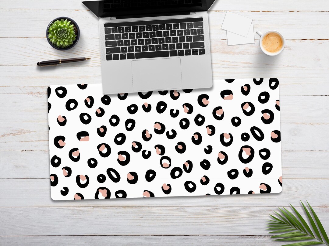 Leopard Print Desk Mat, Cheetah Desk Pad, Cute Desk Pad, Dalmatian ...