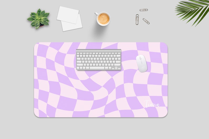 Y2k Purple Retro Desk Mat Custom Desk Pad Aesthetic Desk - Etsy