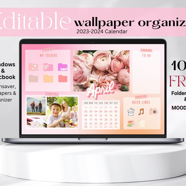 Moodboard Desktop Wallpaper - Etsy