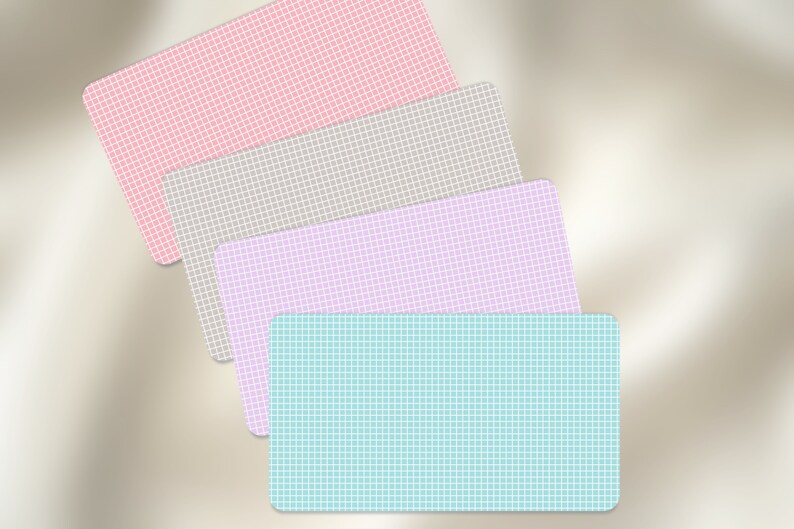 Grid Pattern Desk Mat Personalized Desk Pad Cute Desk Pad - Etsy