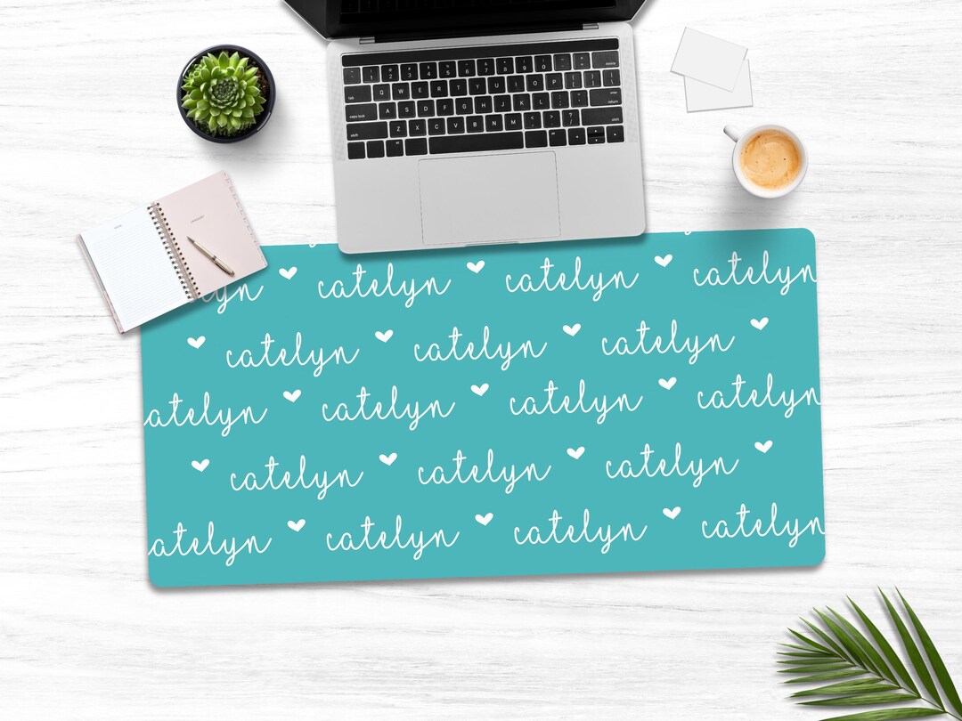 Personalized Desk Pad, Name Desk Mat, Extra Large Mouse Pad, Trendy ...