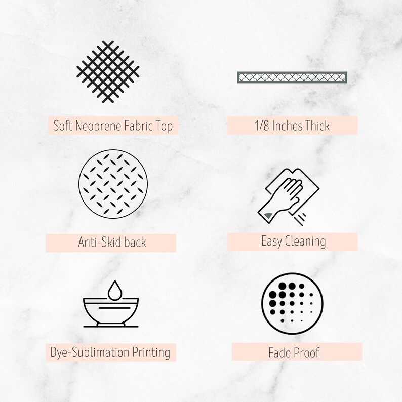 Personalized Botanical Desk Mat Name Initials Desk Pad Boho - Etsy