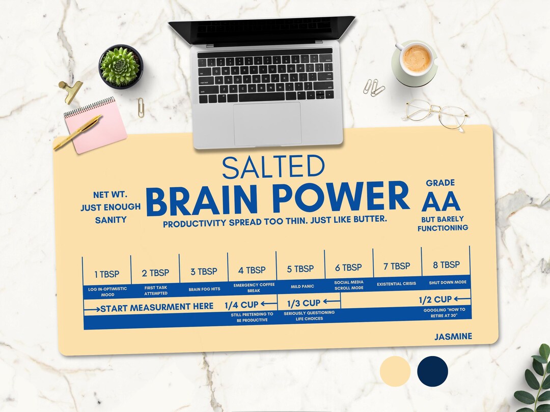 Salted Butter Desk Mat: Funny Keyboard Mousepad, Personalized Workspace ...