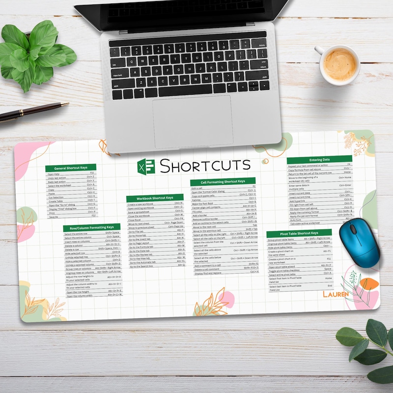 Excel Shortcut Mouse Pad - Etsy