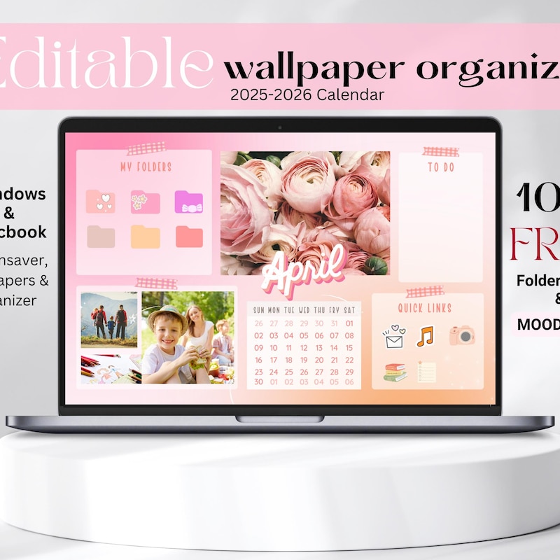 Desktop Screensaver Pink - Etsy