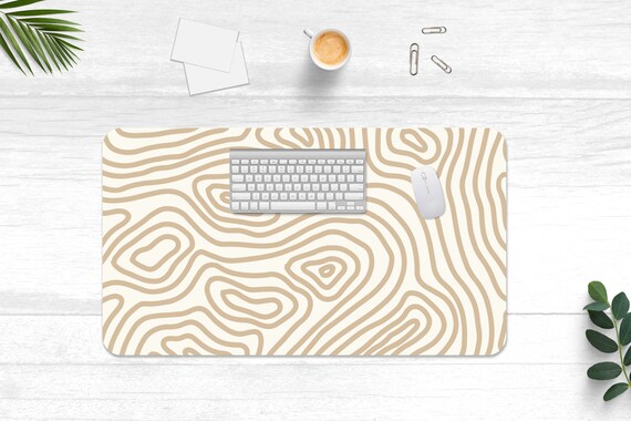 Topographic Desk Mouse Pad Modern Design Boho Chic Cute - Etsy