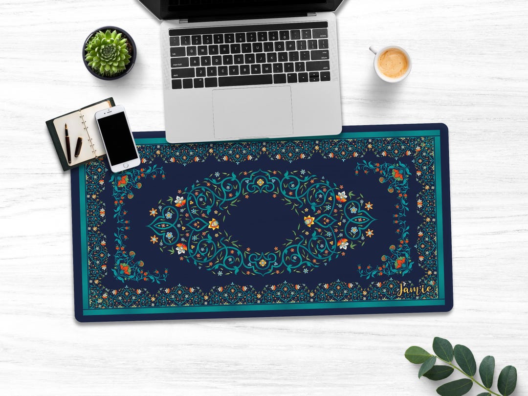 Personalized Turkish Desk Mat, Aesthetic Home Office Decor - Etsy