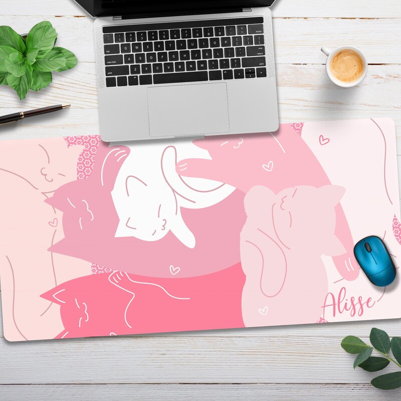 Pink Desk Pad - Etsy