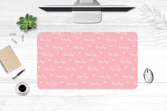 Personalized Desk Pad Name Desk Mat Extra Large Mouse Pad - Etsy
