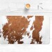 Cow Print Desk Mat Custom Desk Pad Animal Pattern Mouse Pad - Etsy