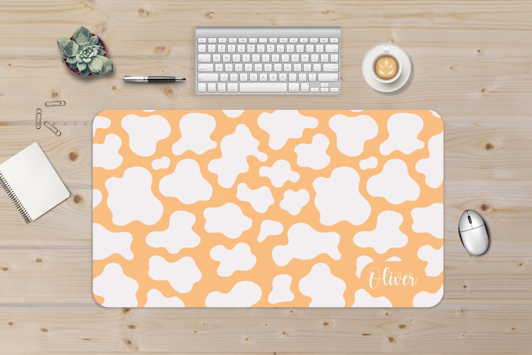 Cow Pattern Desk Mat Custom Desk Pad Extra Large Mouse Pad - Etsy