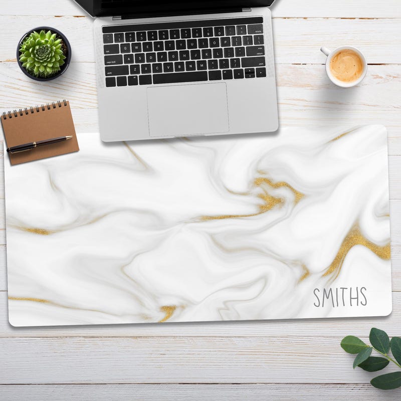 Grey Desk Mat - Etsy