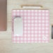 Gingham Desk Mat Personalized Desk Pad Pink Keyboard Mat - Etsy