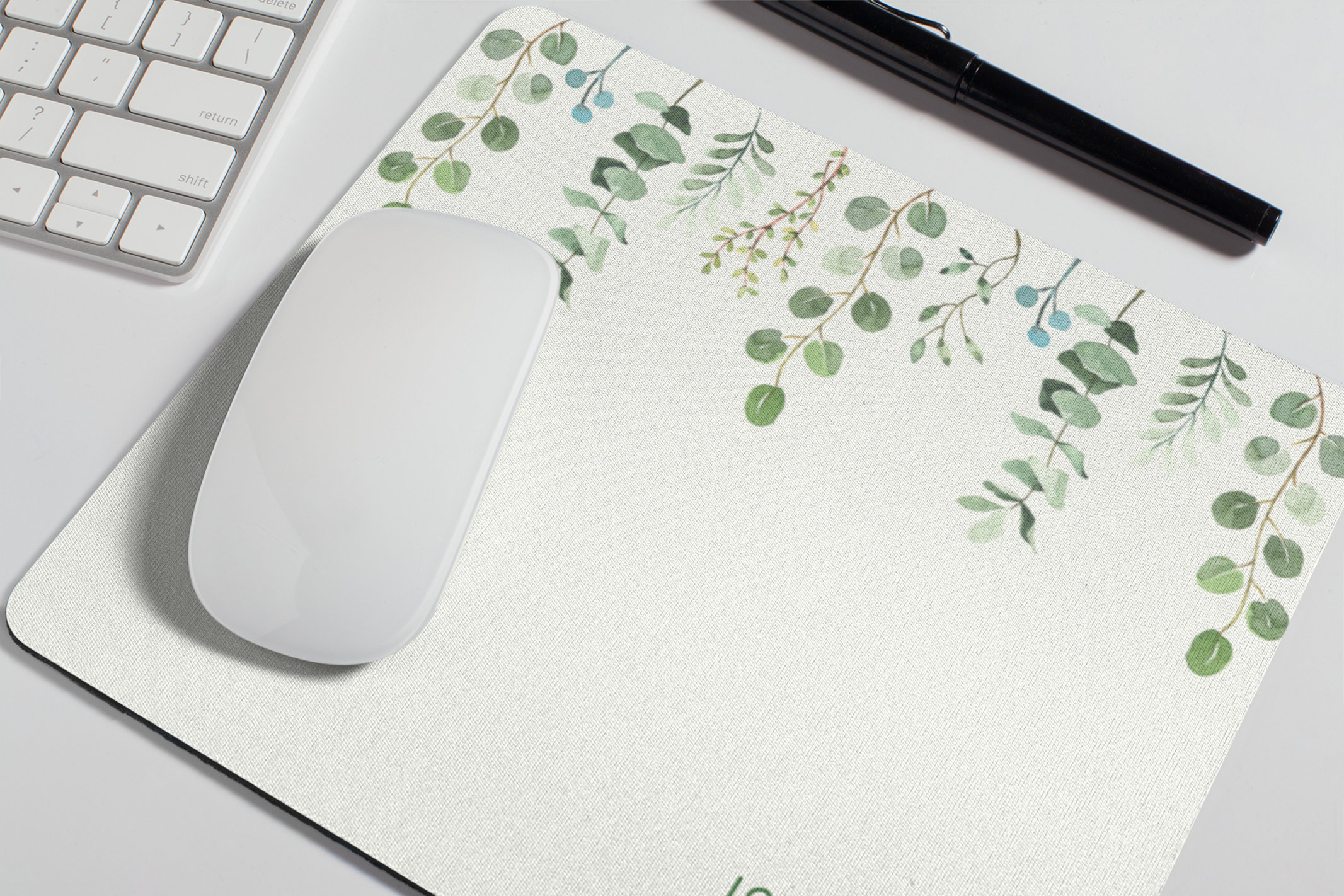 Green Vines Desk Mat Personalized Desk Mat Boho Desk Mat - Etsy