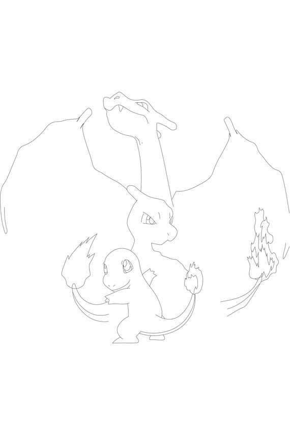 Pokemon Charmander Evolution Drawings