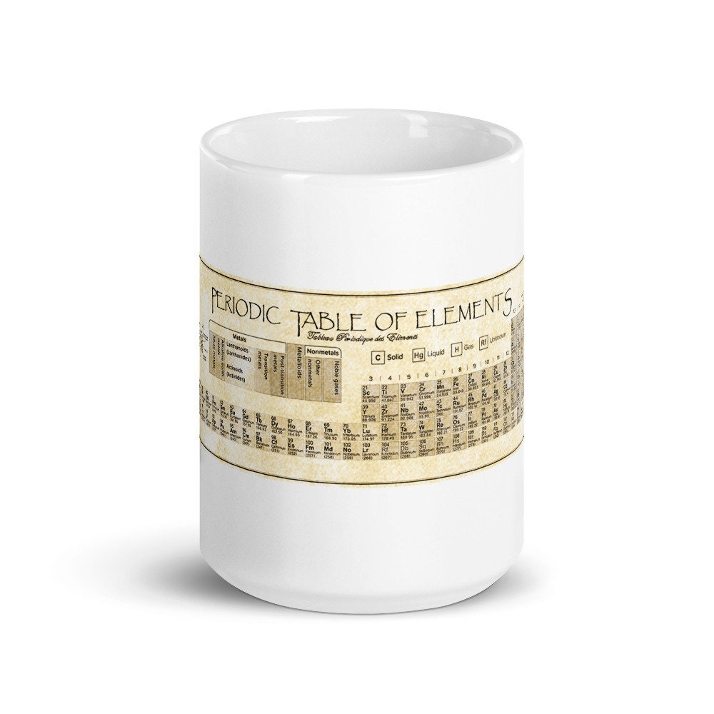Steampunk Periodic Table of Elements Drawing Mug - Etsy