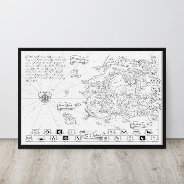 Wheel of Time Map Canvas - Etsy