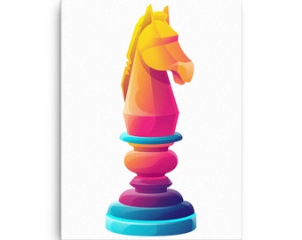 Chess Knight Print - Etsy