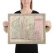Vintage Mitchells 1880 City Map of Detroit Canvas 1620 - Etsy