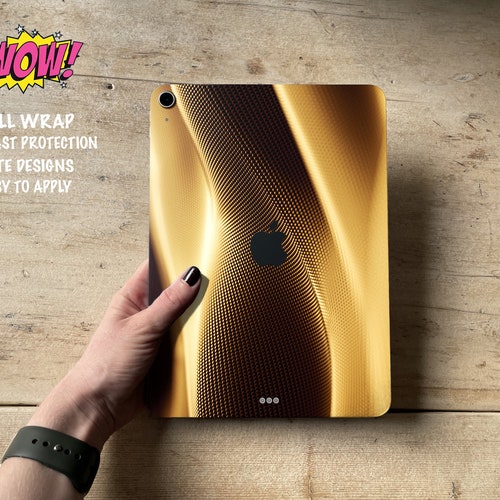 New Ipad Pro 12.9 Back Sticker Gold Marble Mini Decal Cover | Etsy