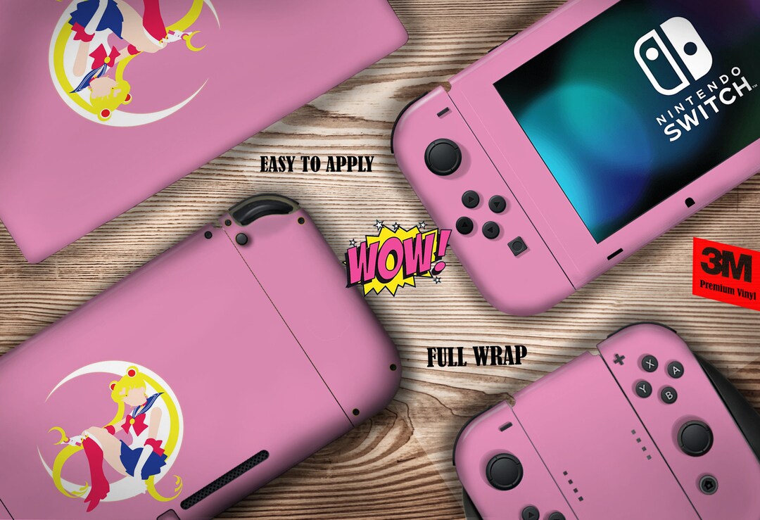 Pink Sailor Moon Nintendo Switch Skin, 3M Vinyl Decal - Etsy