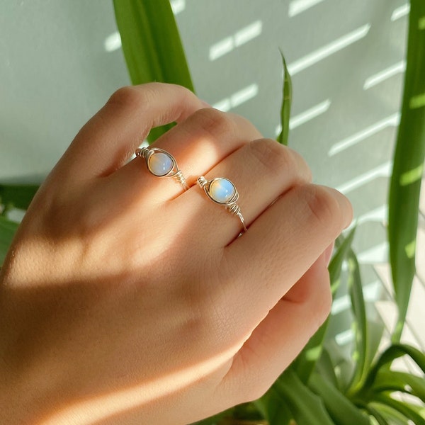 Opalite Ring - Etsy UK