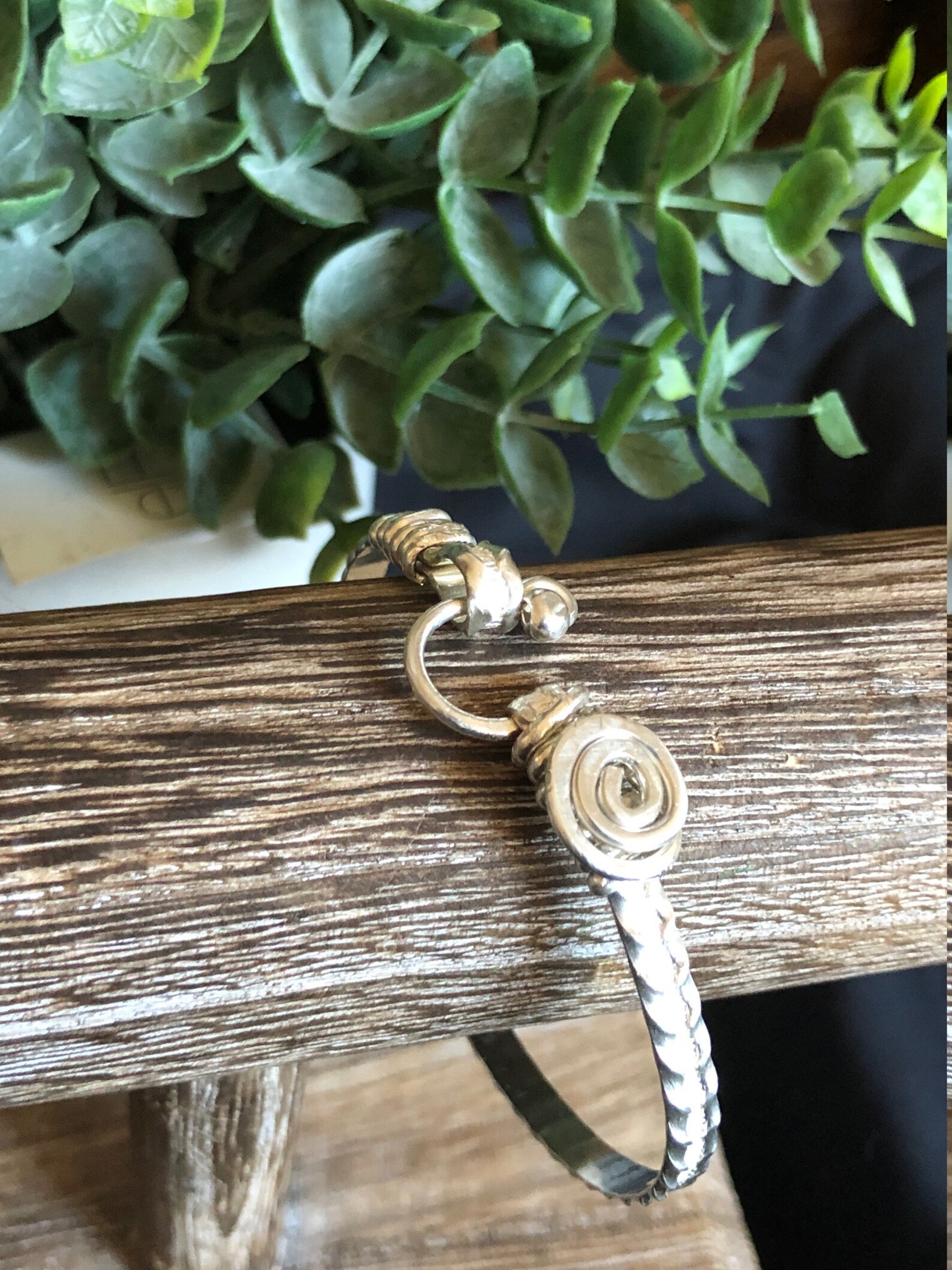 Classic Caribbean Swirl Hook Bracelet in All .925 Sterling Silver ...