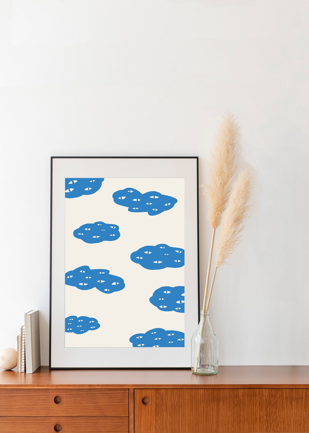 Clouds A5/A4/A3 Art Print, Print, Illustration, Wall, Clouds, Clouds ...