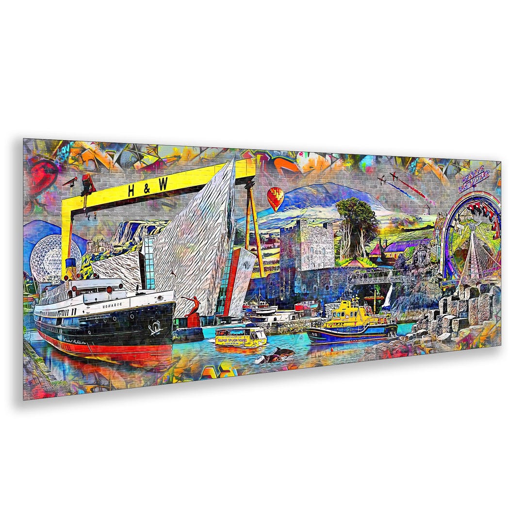 The Sights of the Antrim Coast Wall Mural #2 - Etsy UK