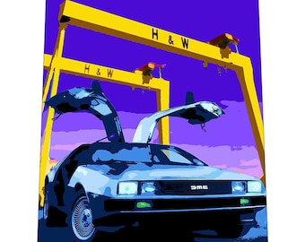 Back to the Future Delorean 88 Miles per Hour Movie Poster Print - Etsy