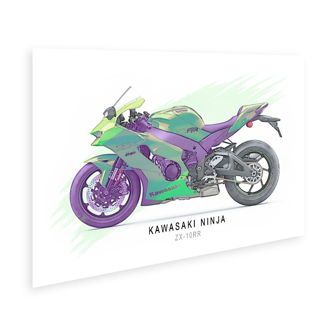 Kawasaki Ninja ZX-10RR Poster - Etsy