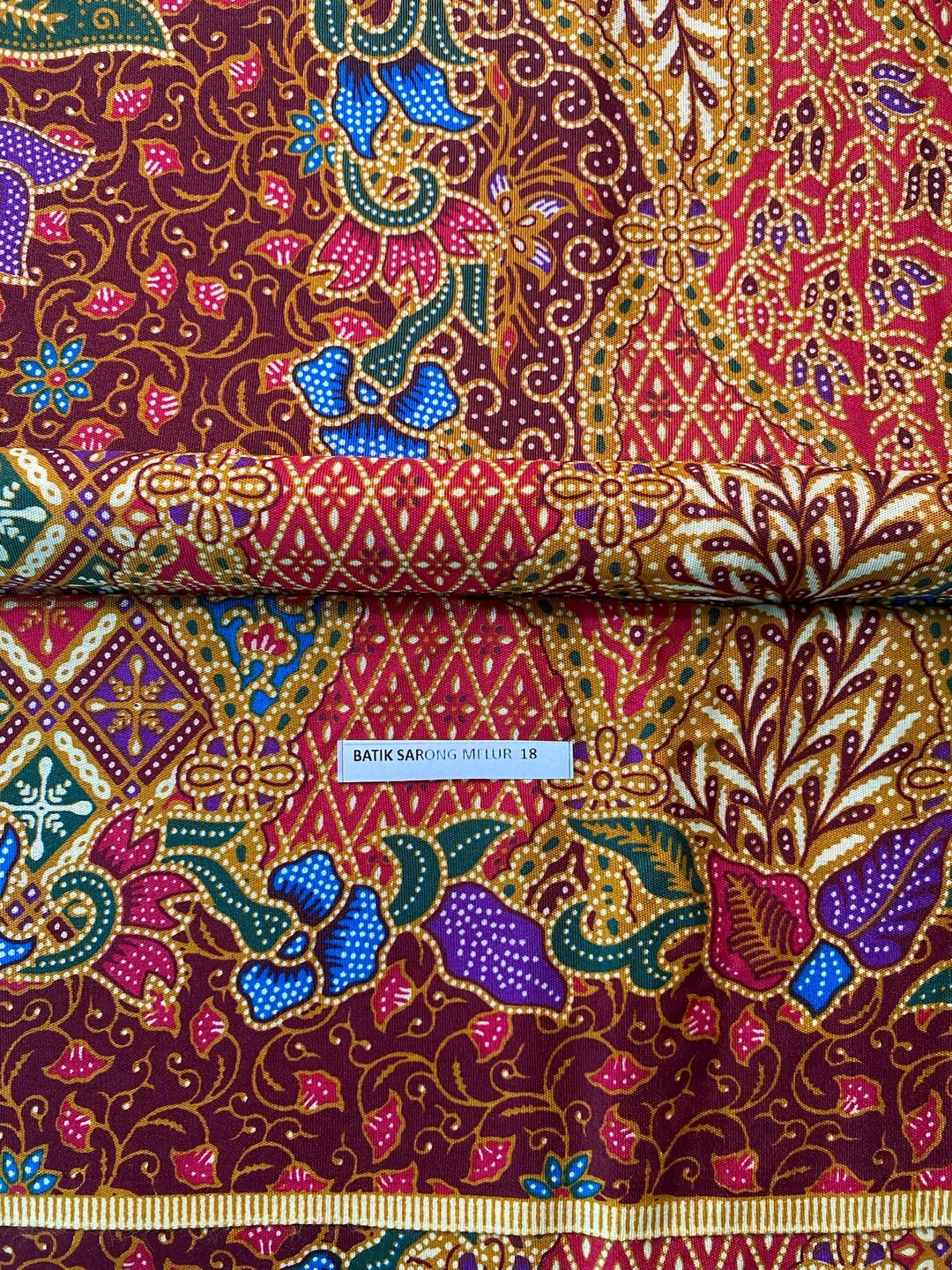 Melur Batik Sarong - Hand Stamped Batik From Malaysia (18) - Etsy